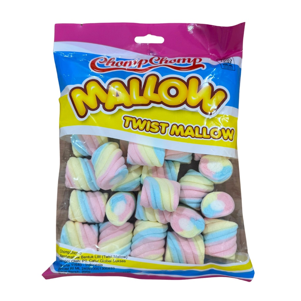 Jual Chomp Chomp Twist Marshmallow 200gr - ChompChomp Twist Mallow ...
