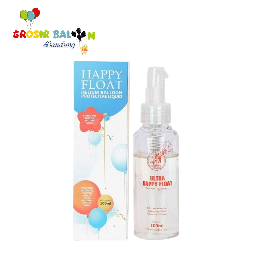 Jual Happy Float 100 Ml Cairan Gel Pelapis Penguat Balon Gas Helium | Shopee Indonesia