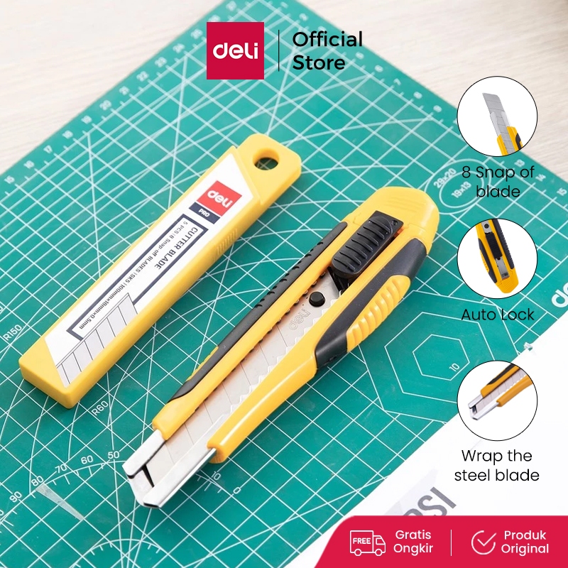 Jual Deli Cutter Besar Pegangan Lembut sistem kunci manual untuk ...