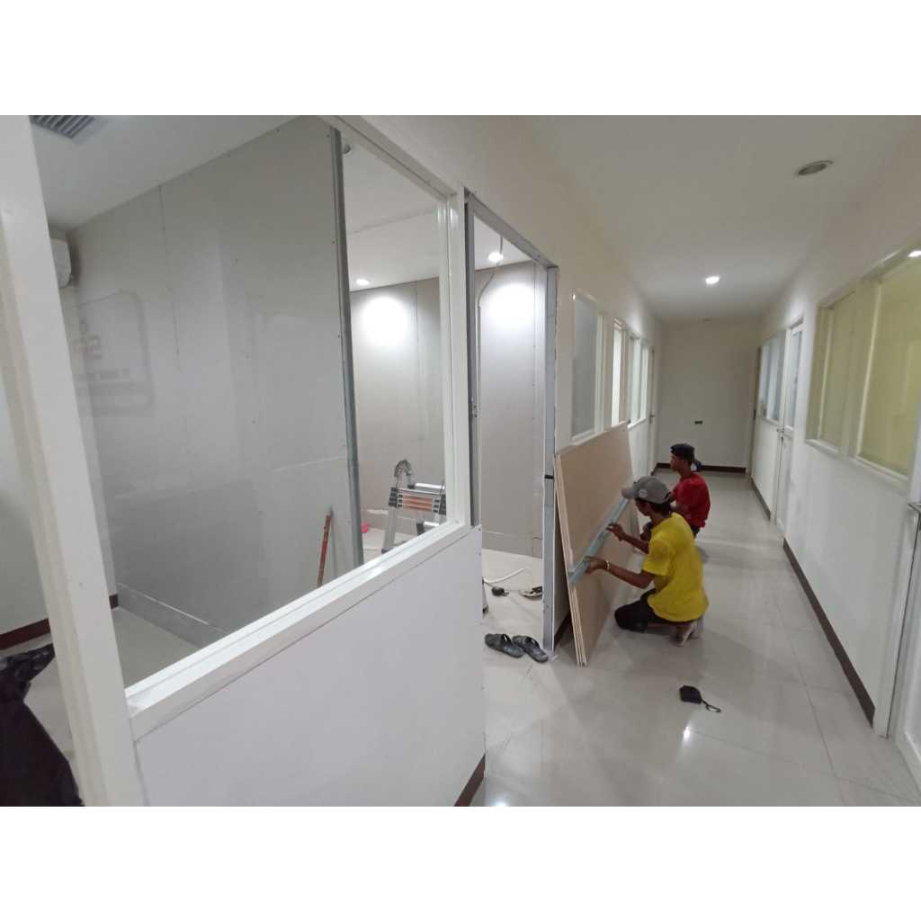 Jual Pembuatan partisi kantor gudang dan lain lain bahan gypsum atau ...