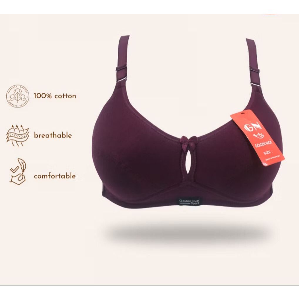 Jual Golden Nick - Bra Sport Bh Tanpa Kawat Bh KK395 Busa Tipis Bh Golden Nick BEST SELLER | 100 ...
