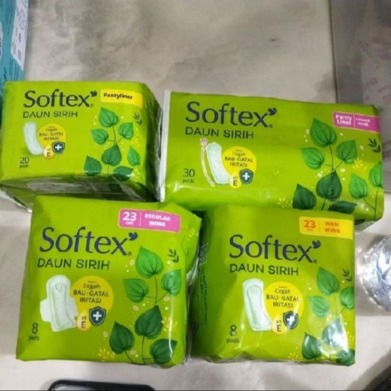 Jual Softex daun sirih wing, non wing, pantyliner, long wider, sachet ...