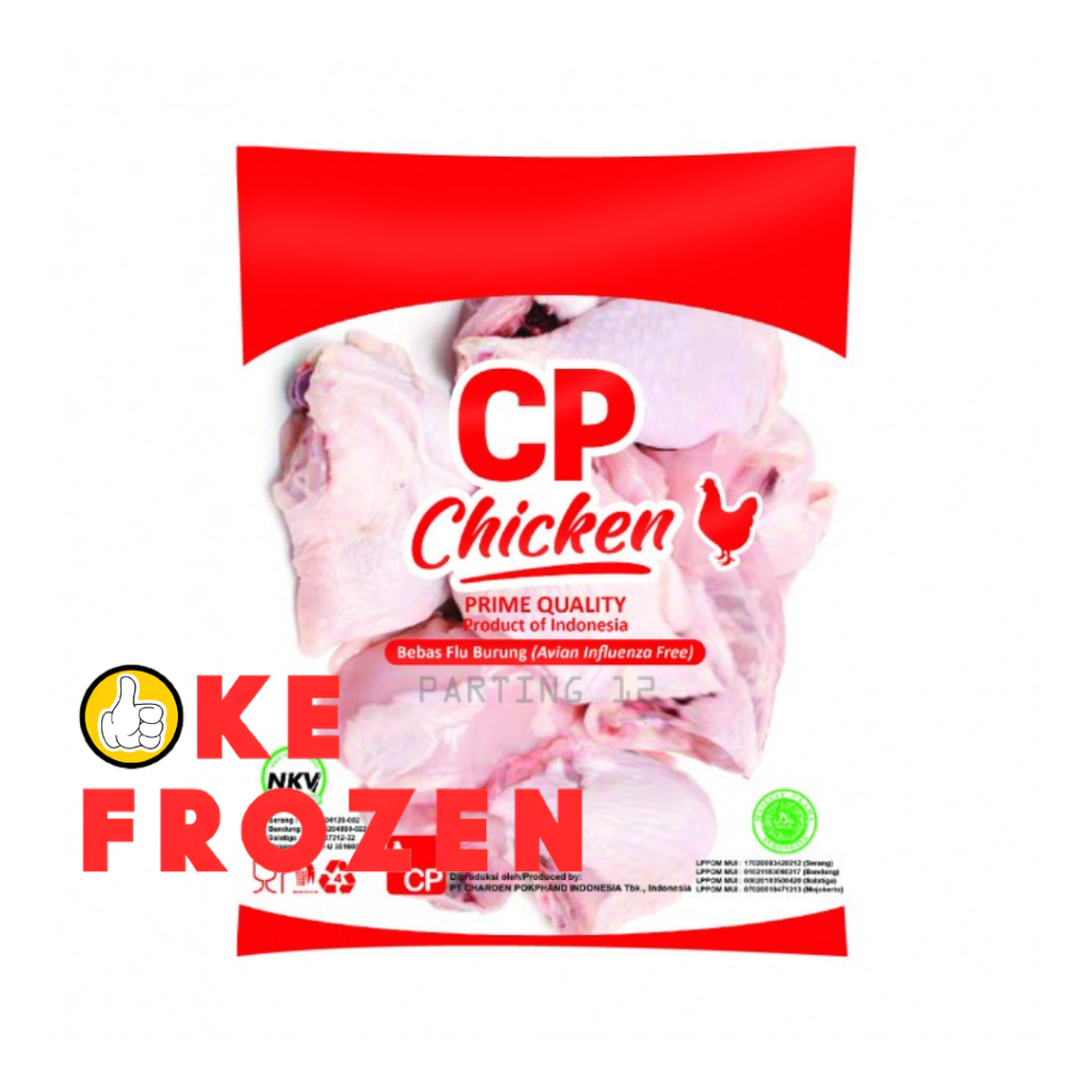 Jual CP CHICKEN AYAM UTUH POTONG (1 - 1,1 KG) / AYAM POTONG BEKU HALAL ...