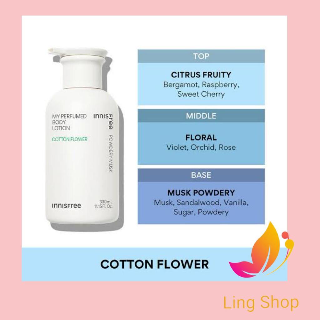 Jual [READY STOCK] Innisfree My Perfumed Cotton Flower Body Lotion ...