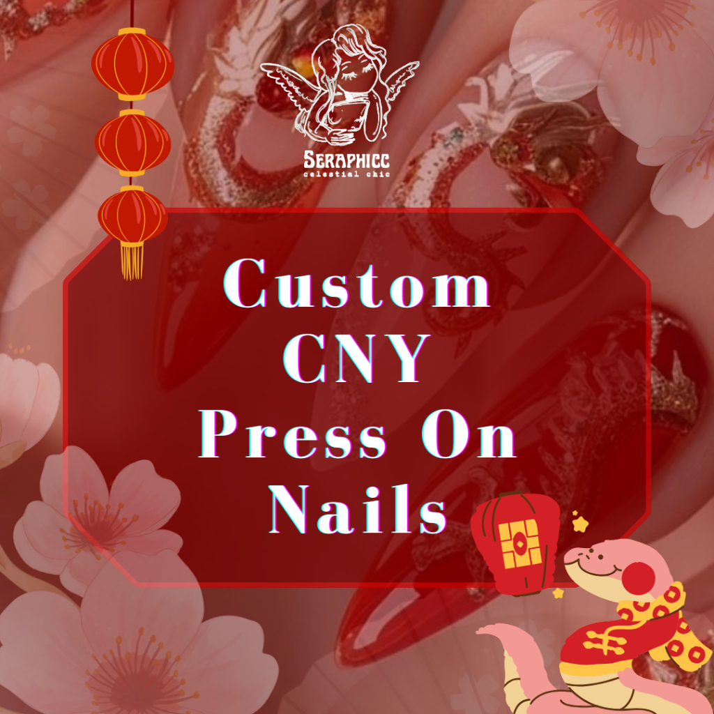 Jual CNY 2025 Custom Nails Art by seraphicc.studio | Shopee Indonesia