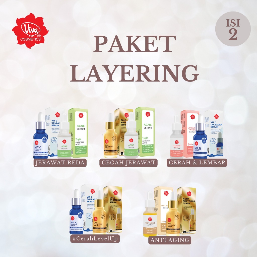 Jual Paket Layering Serum (5 jenis paket sesuai masalah kulit) | Shopee ...