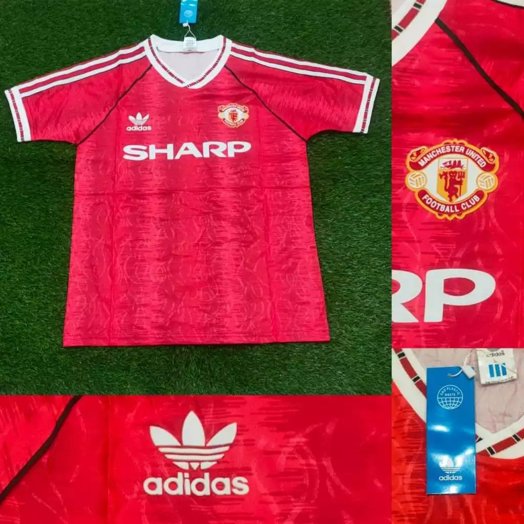 Jual JERSEY RETRO VINTAGE MU HOME SHARP 91/92 GRADE AAA CLASSIC ...