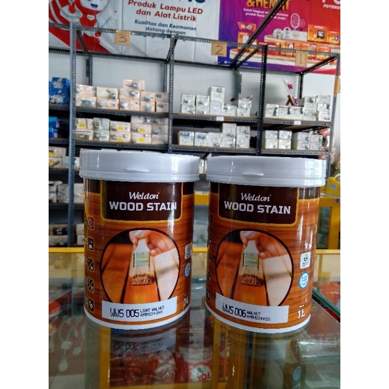 Jual Weldon Wood Stain / Cat Kayu Berbasis Air #1822 | Shopee Indonesia