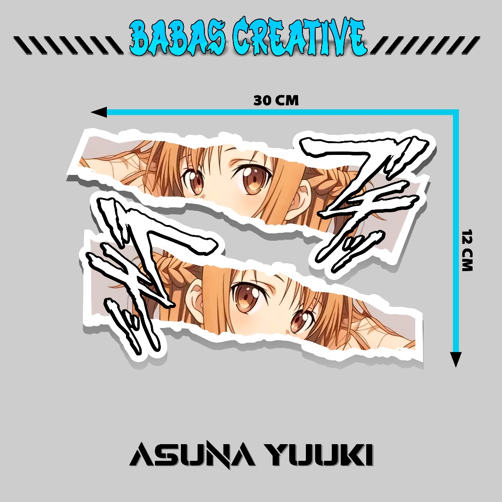Jual STICKER PRINT CUT / STICKER MATA / MOTIF ASUNA YUUKI 4 / STOCK ...