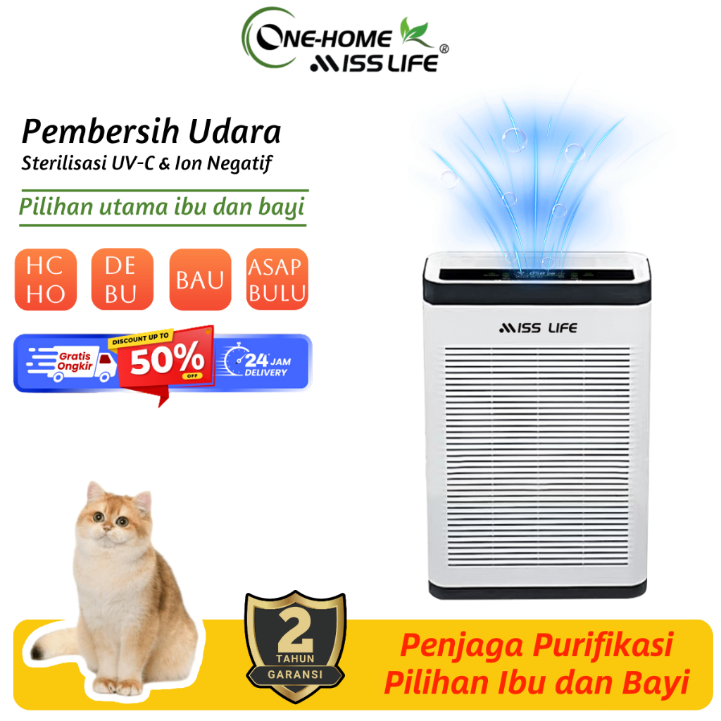 Jual Miss Life Air Purifier dengan Lampu UV Sterilisasi ONE HOME ...