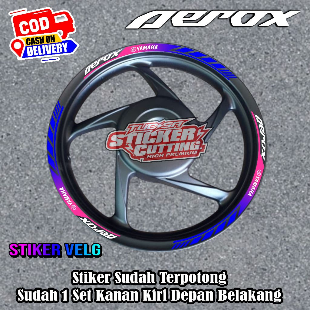 Jual Stiker Velg Adv 150 Genio Fino Freego Aerox - Sticker List Velg ...