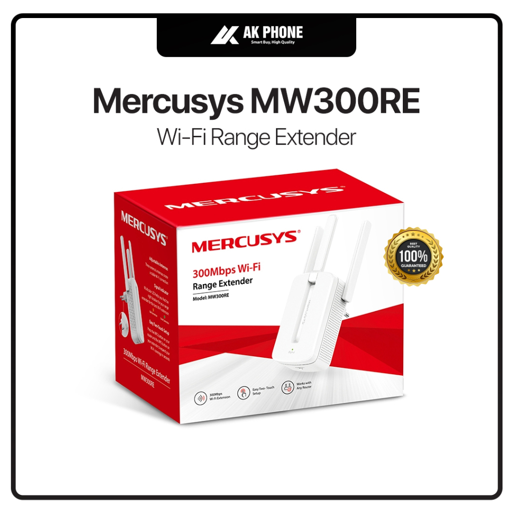 Jual Mercusys 300 Mbps Wi-Fi Range Extender Garansi Resmi (AK PHONE ...