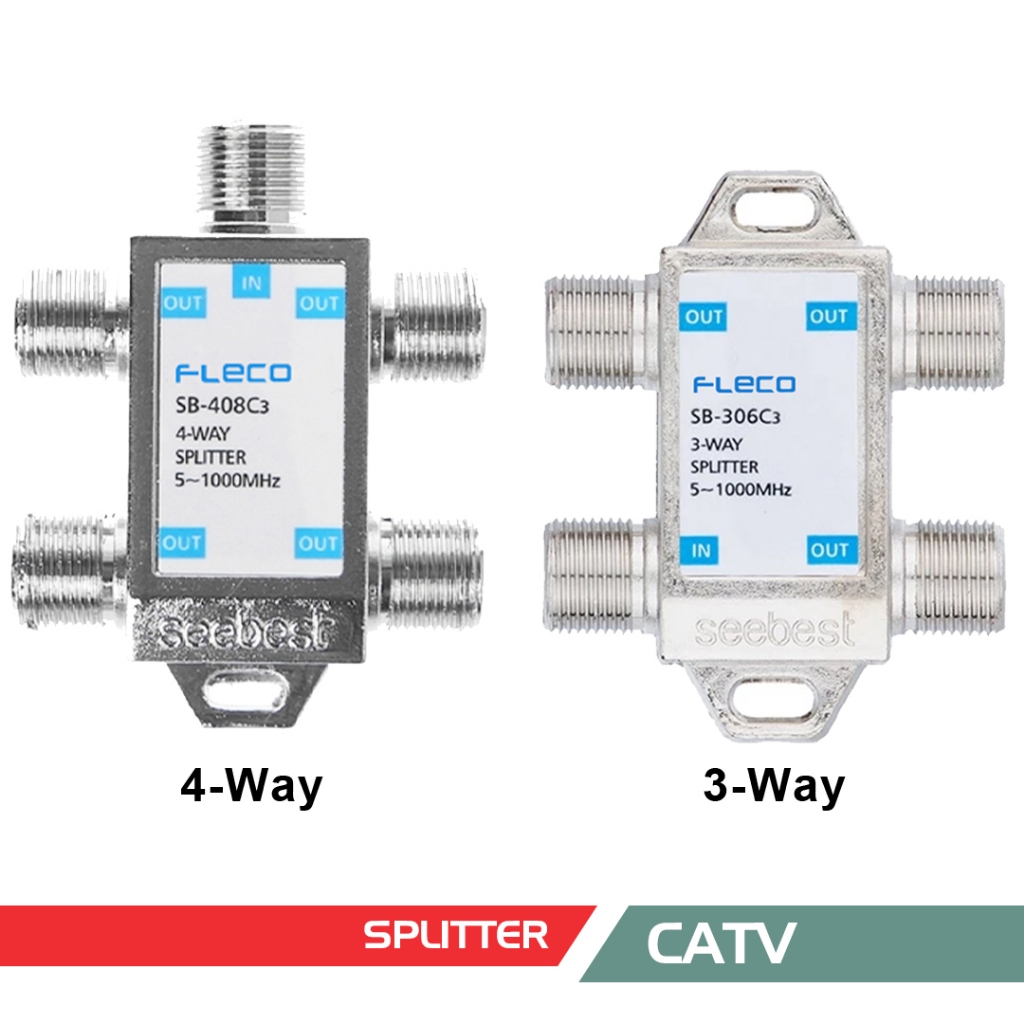 Jual Splitter 3 way dan 4 way untuk paralel STB, antena TV, TV kabel ...
