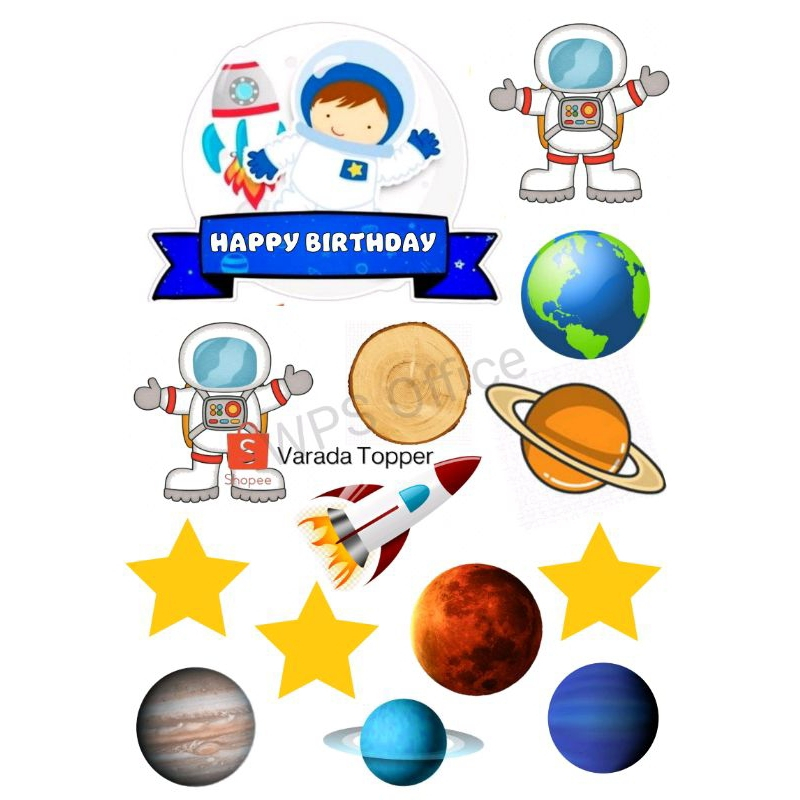 Jual Topper Tema ASTRONOT Free Request Nama/Hiasan Kue Ultah ASTRONOT ...