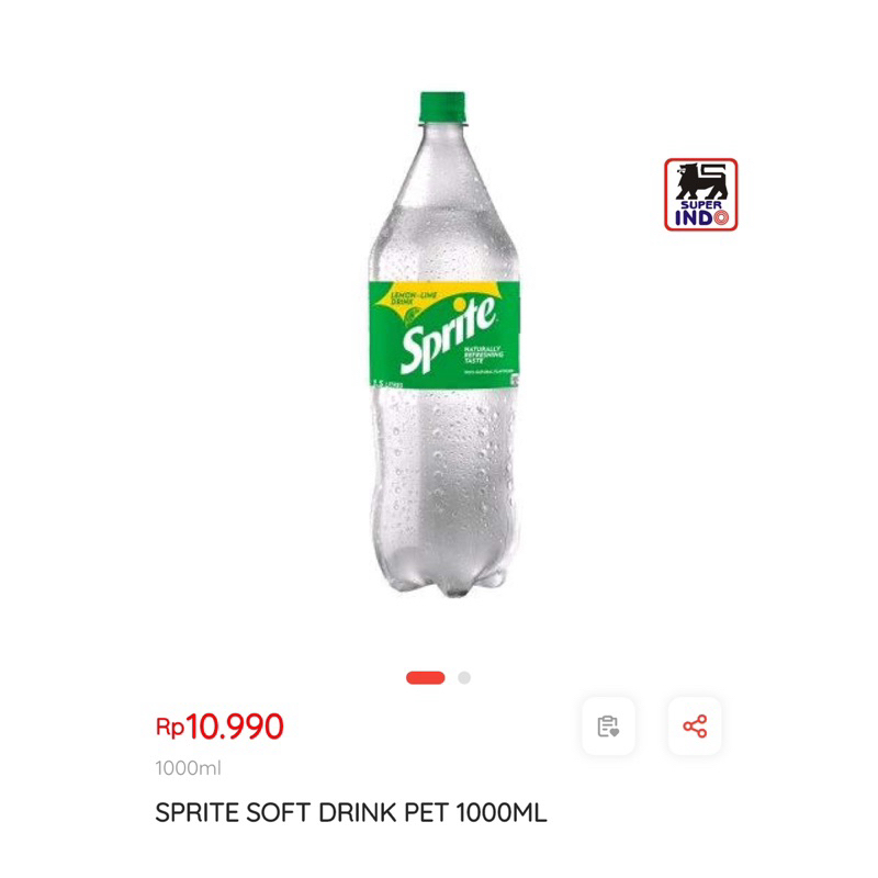 Jual 1 LITER SPRITE EXP 2026 | Shopee Indonesia