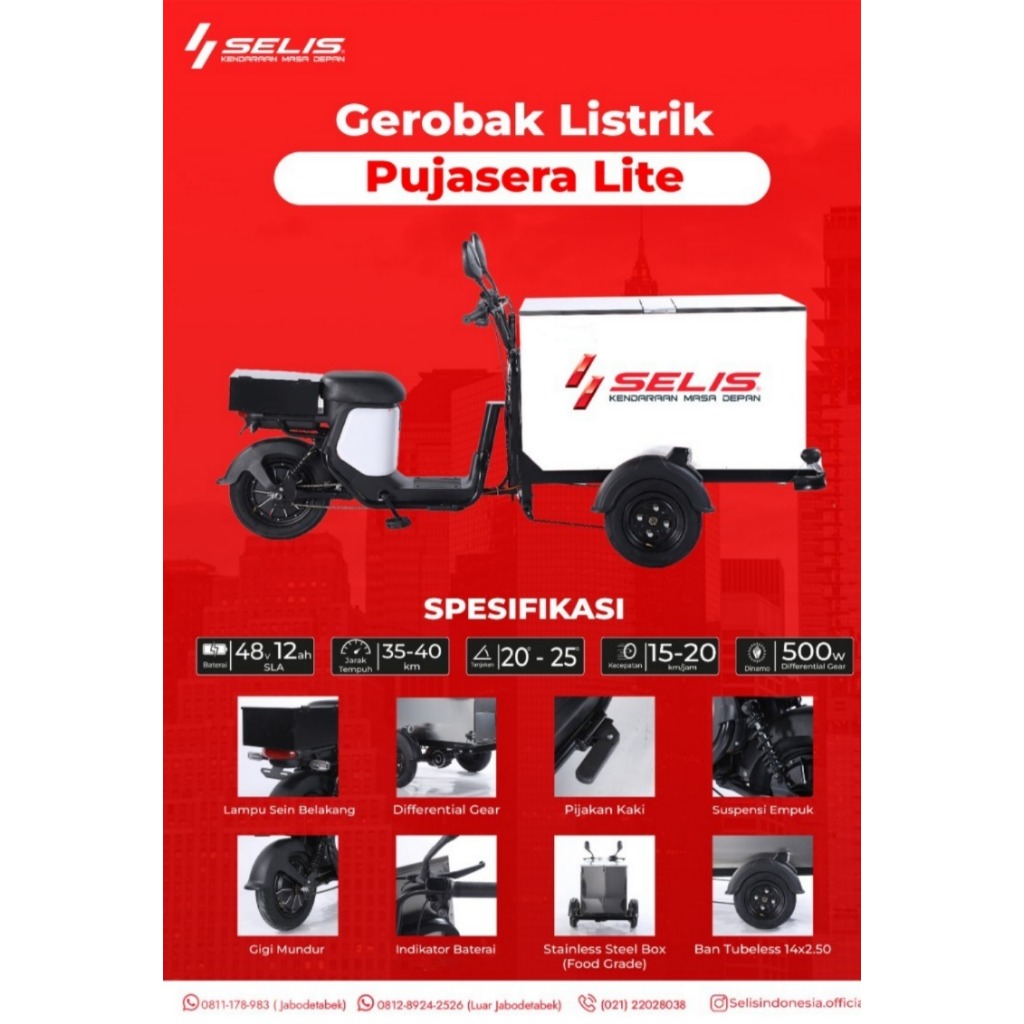 Jual Gerobak Listrik Selis Pujasera Lite | Shopee Indonesia
