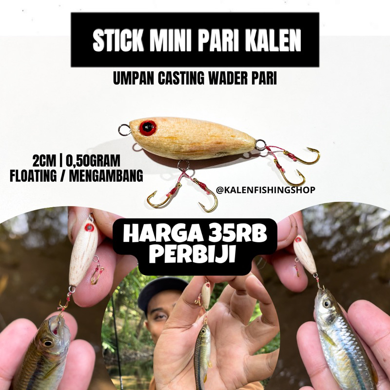 Jual STICK MINI PARI KALEN / UMPAN CASTING IKAN WADER | Shopee Indonesia