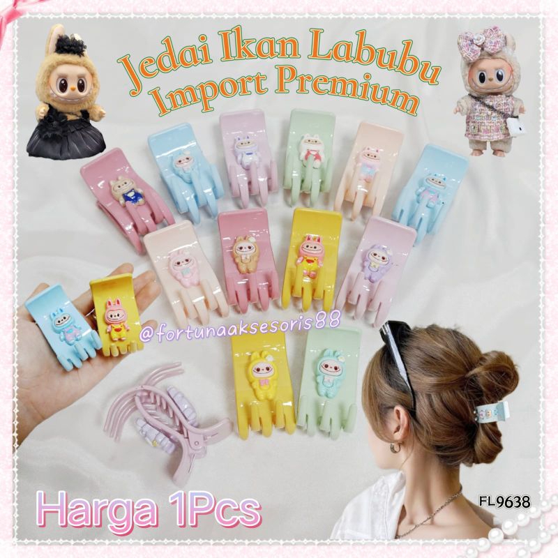 Jual JEDAI IKAN LABUBU IMPORT / JEPIT RAMBUT IKAN GLOSSY / JEDAI CAKAR ...