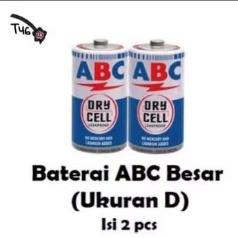 Jual Baterai ABC besar R20/D (Harga per pasang / 2 pcs) | Shopee Indonesia