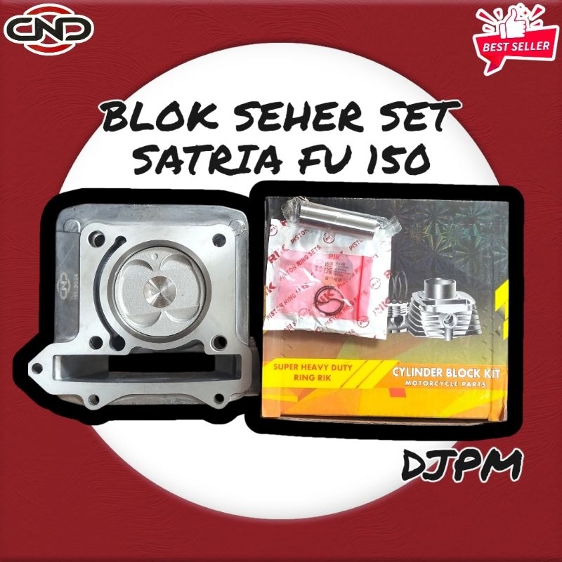 Jual Blok Block Seher Silinder Komplit Set Piston Suzuki Satria FU 150 "DND" | Shopee Indonesia