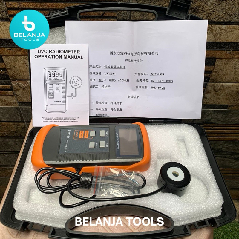 Jual Ultraviolet C Meter UVC-254 UV C UVC Light Detector Tester UVC254 ...