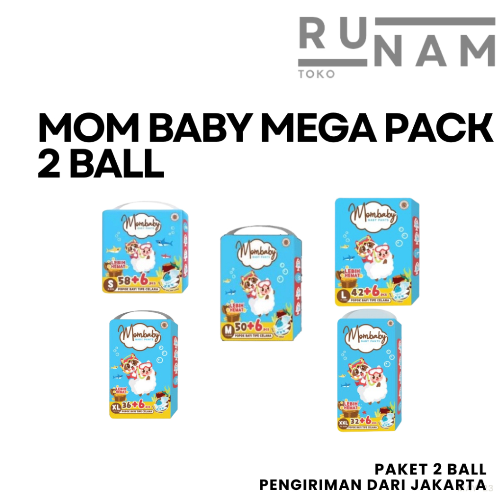 Jual PAKET 2 BALL POPOK MOM BABY PANTS | Shopee Indonesia