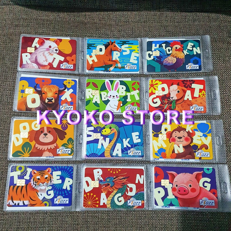 Jual Kartu Flazz Imlek 12 Shio Chinese New Year CNY 2025 Chinese Zodiac ...