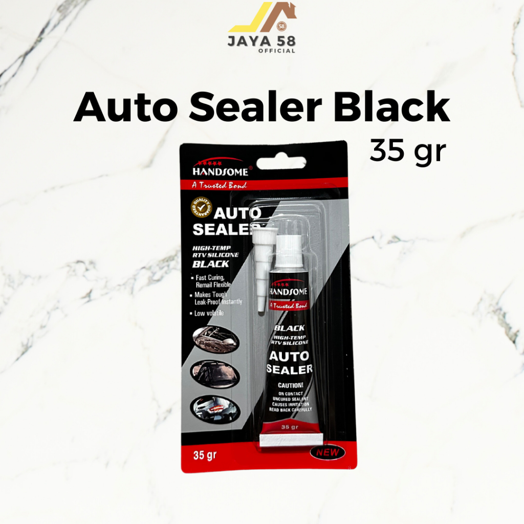 Jual Lem Auto Sealer Black 35 gr / Lem Hitam Lem Kaca HANDSOME | Shopee ...