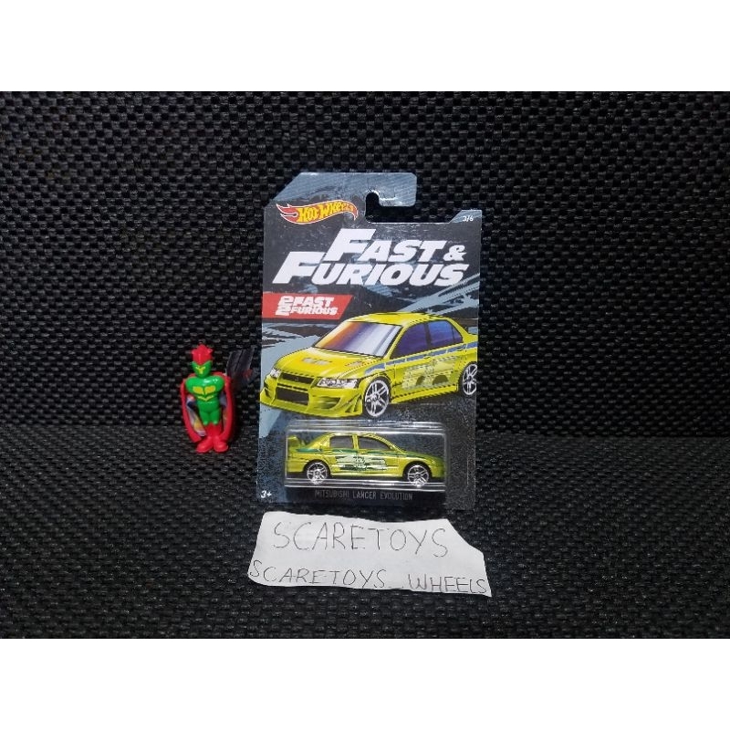 Jual Hot wheels Mitsubishi Lancer Evolution Fast and Furious 2 fast 2 ...
