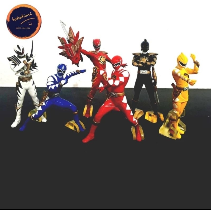Jual HG Gashapon Power Rangers Dino Thunder / Sentai Abaranger Set ...