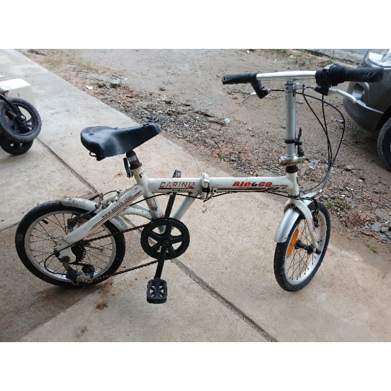 Jual Sepeda Lipat Aleoca Carino 16inch Preloved (second) | Shopee Indonesia