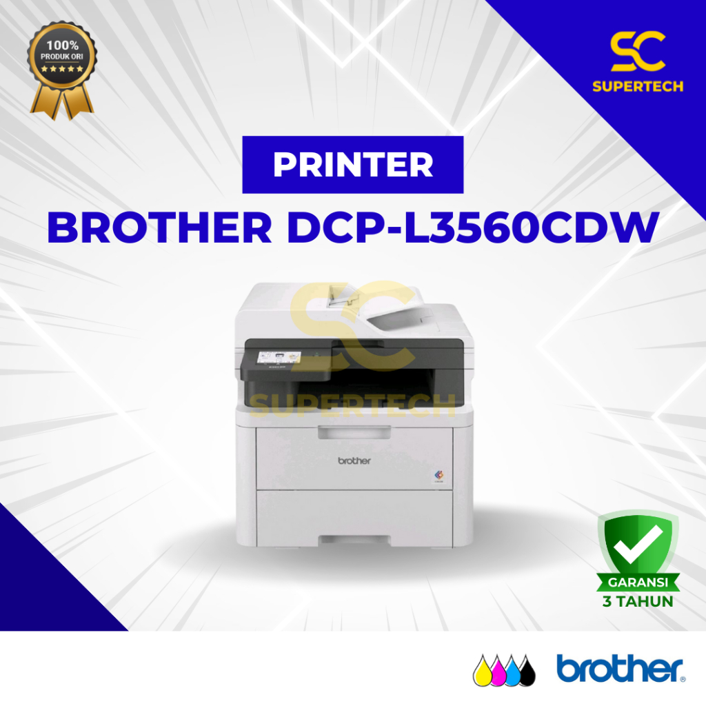 Jual BROTHER PRINTER LASER COLOUR MULTIFUNCTION DCP-L3560CDW PRINT SCAN,COPY,DUPLEX. | Shopee ...