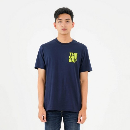 Jual Greenlight Kaos Pria Lengan Pendek Regular Fit Katun Logo Script Vasant OL-321124 | Shopee ...