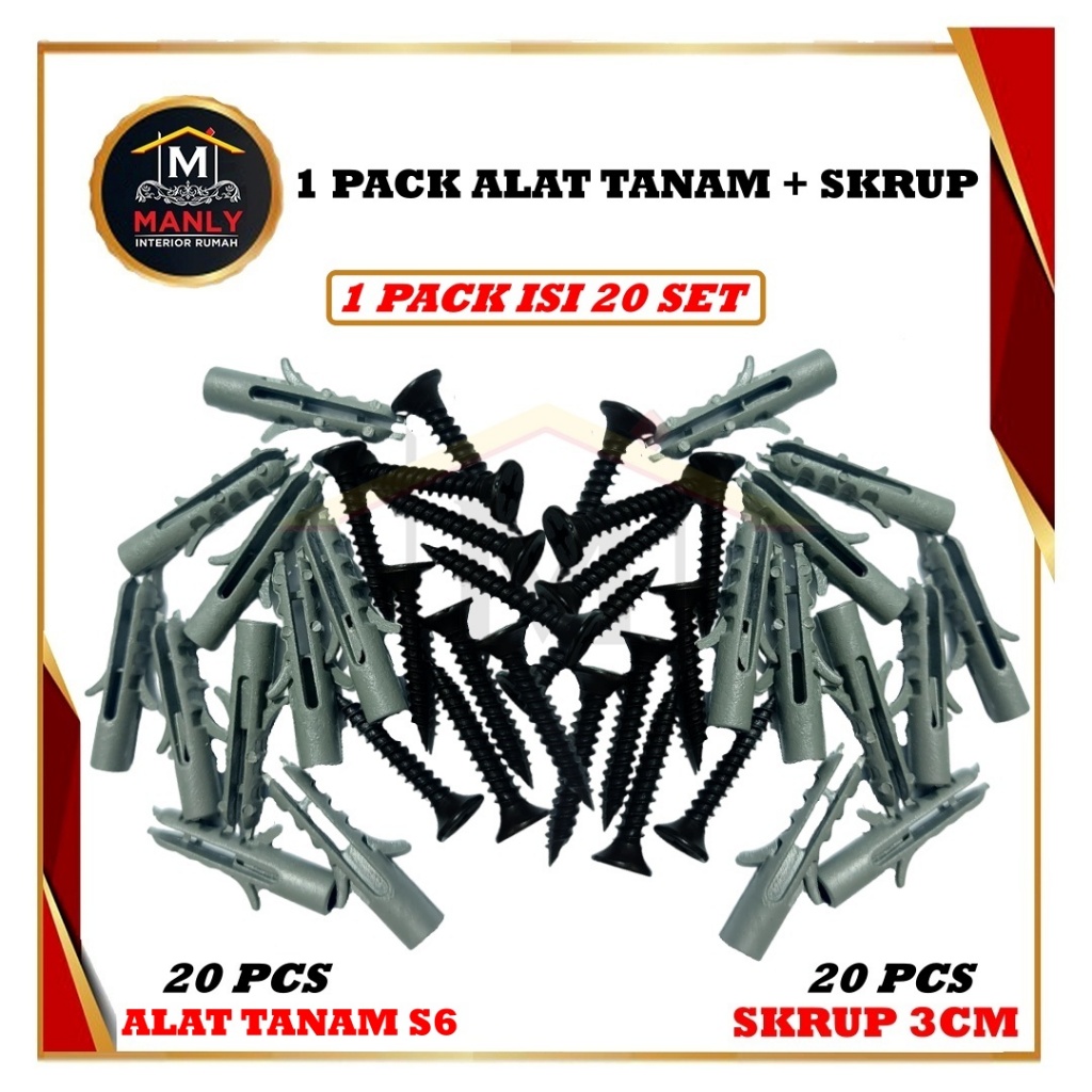 Jual Sekrup Set Spiser S6 3CM Screw Drywall Hitam Alat Tanam Skrup Gypsum | Shopee Indonesia