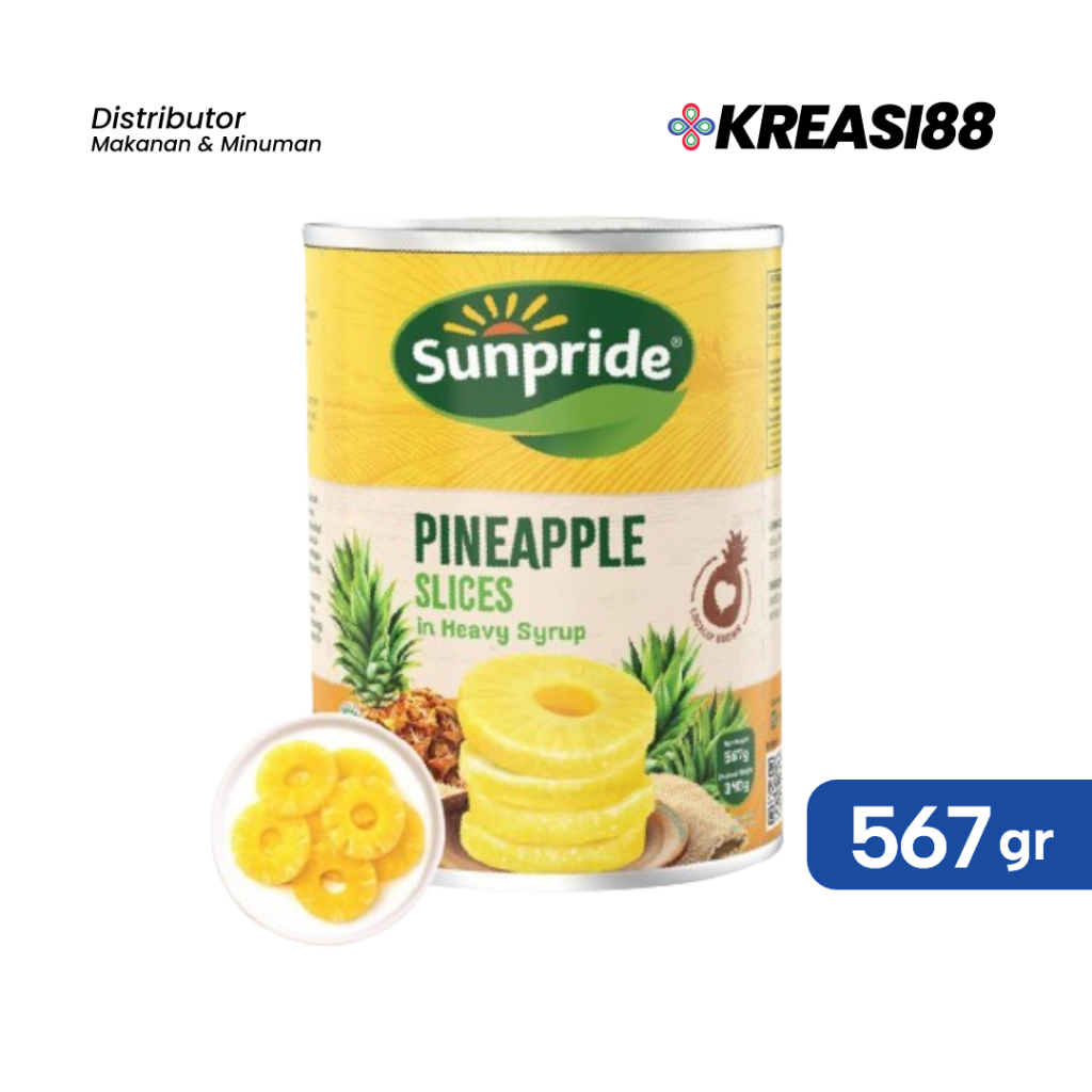 Jual Sunpride Irisan Nanas Dalam Sirup / Sliced Pineapple In Heavy ...