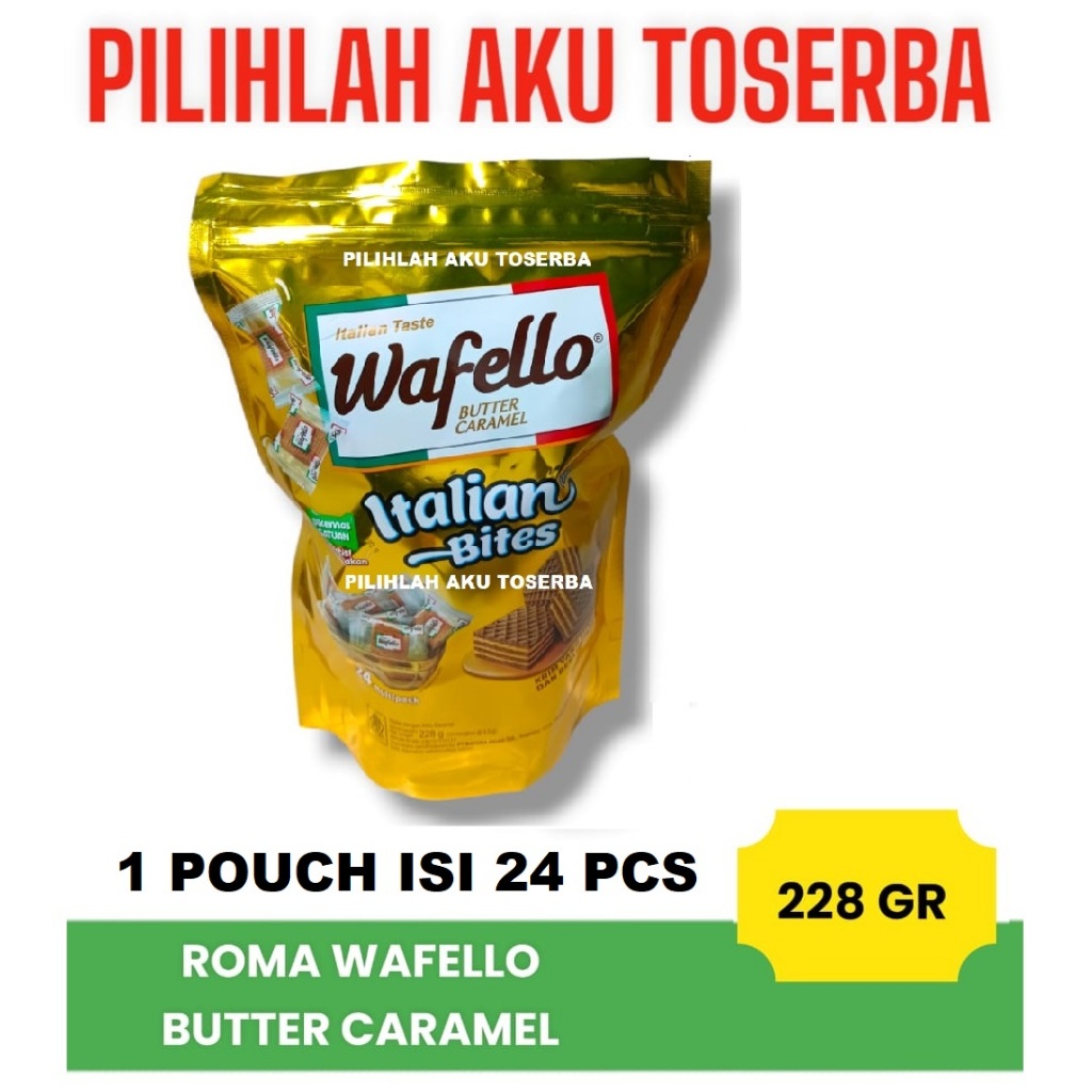 Jual Wafello BITES Butter Caramel POUCH Big Pack - ( HARGA PER POUCH ...
