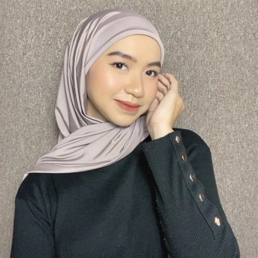 Jual INARA HIJAB SEGIEMPAT INSTAN JERSEY 1 LAYER /JILBAB INSTAN PLUS ...