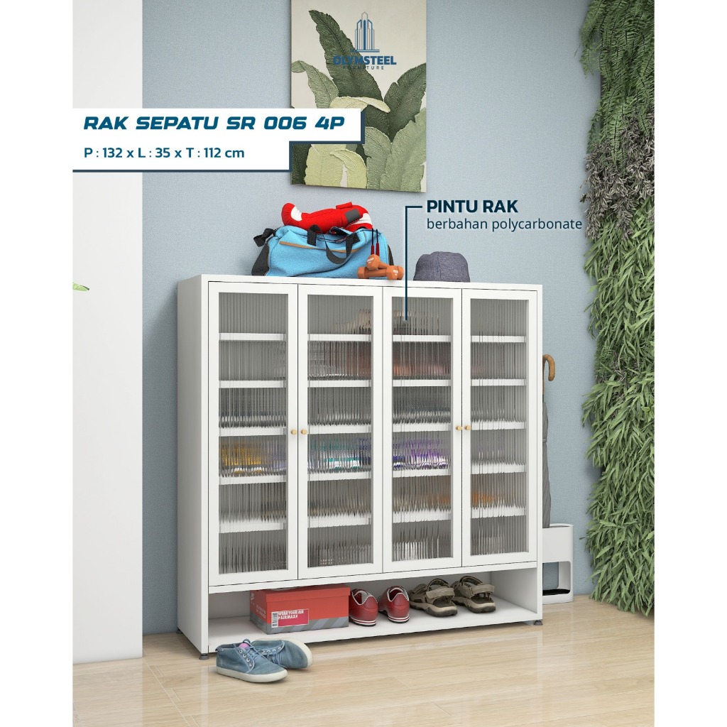 Jual lemari sepatu besi lemari besi olymsteel / OLYMSTEEL SR002/ OLYMSTEEL SR001/ SR006 3P ...