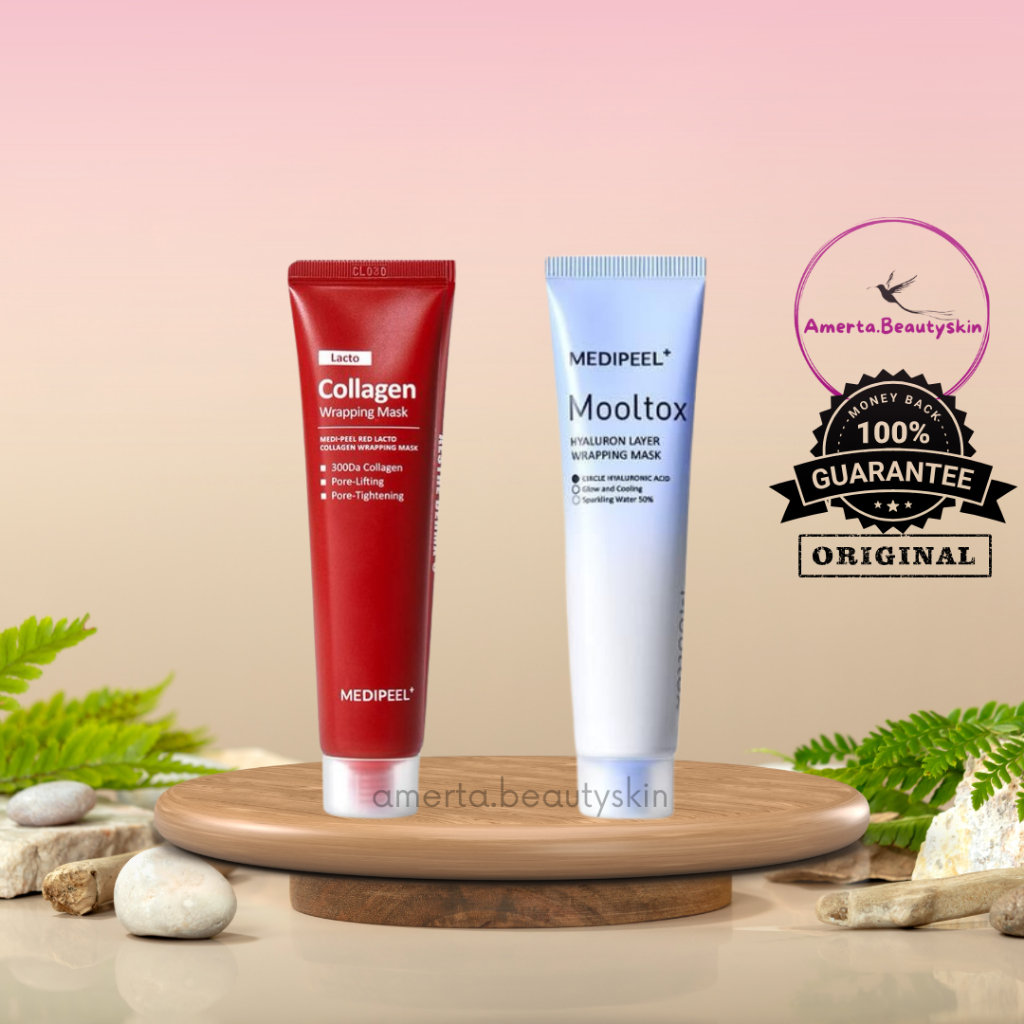 Jual READY Medipeel Red Lacto Collagen Wrapping Mask Korea / Medipeel ...
