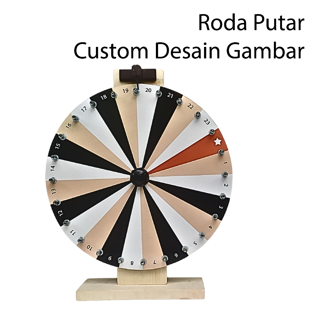 Jual Custom Desain Gambar Lingkaran Warna Roda Putar Mainan Edukasi ...