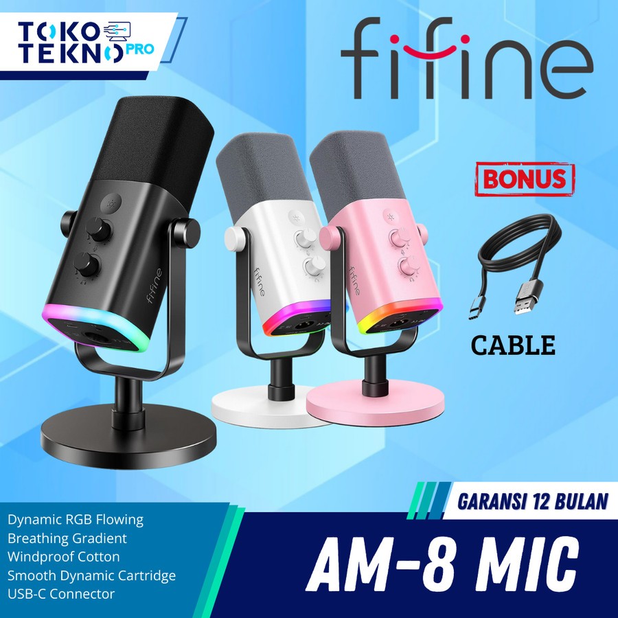 Jual Fifine AM8 / AM-8 USB Microphone for Live Recording Studio ...