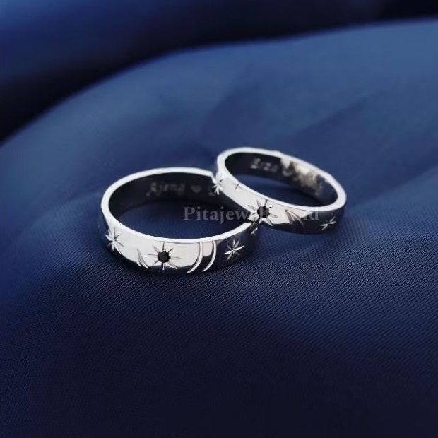 Jual Paket Cincin Couple Emas Putih 15% dan Silver 92,5% | Shopee Indonesia