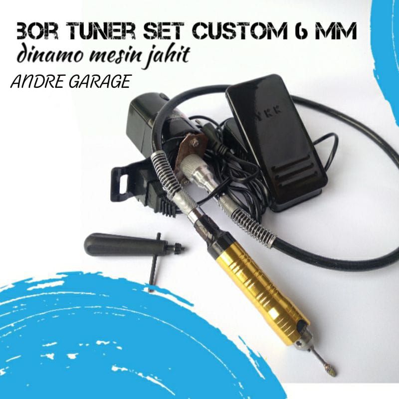 Jual Bor Tuner Mini Costum Motor Mesin Jahit / Mini Die / Bor Tangan ...
