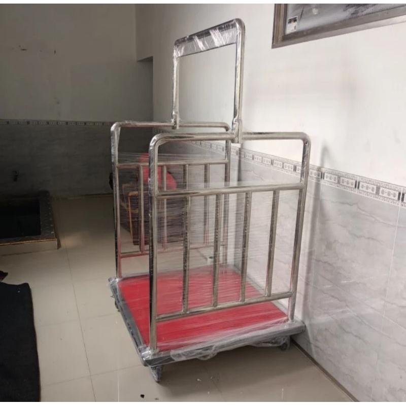 Jual troli barang/troli hotel/troli koper/troli linen/troli galon ...