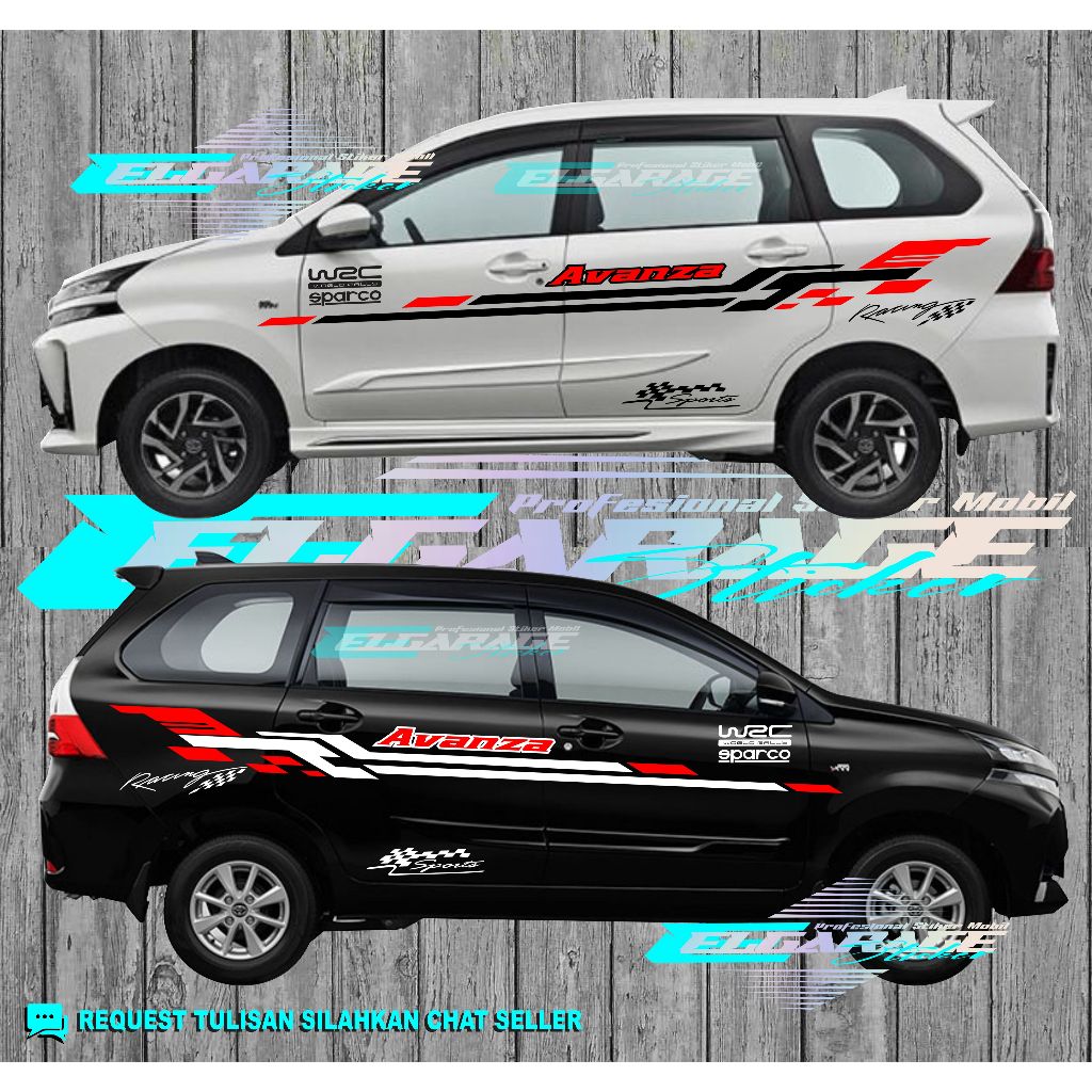Jual Sticker mobil toyota avanza sticker list terlaris mobil avanza ...