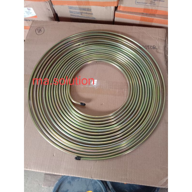 Jual SELANG REM BESI / PIPA BESI 6MM , PER ROLL ( 1 ROLL 15 METER ...