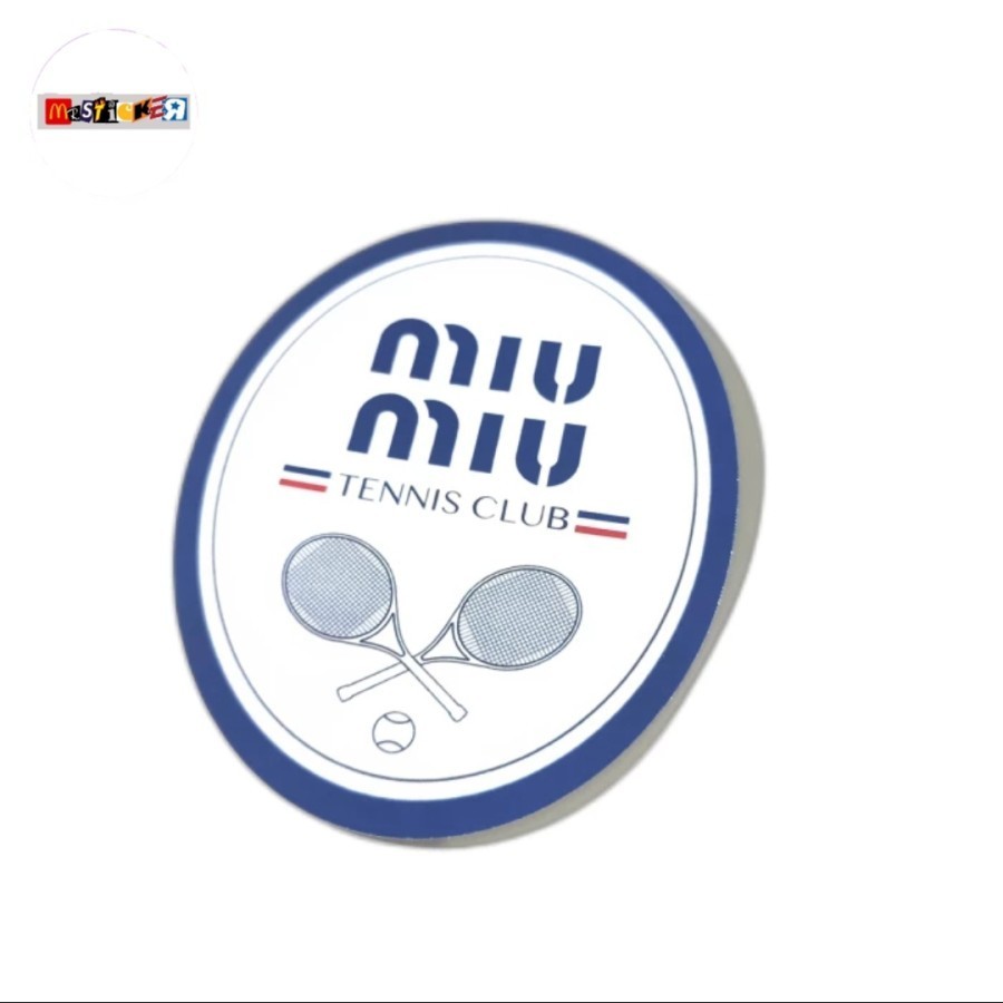 Jual sticker miu miu tennis club logo stiker | Shopee Indonesia