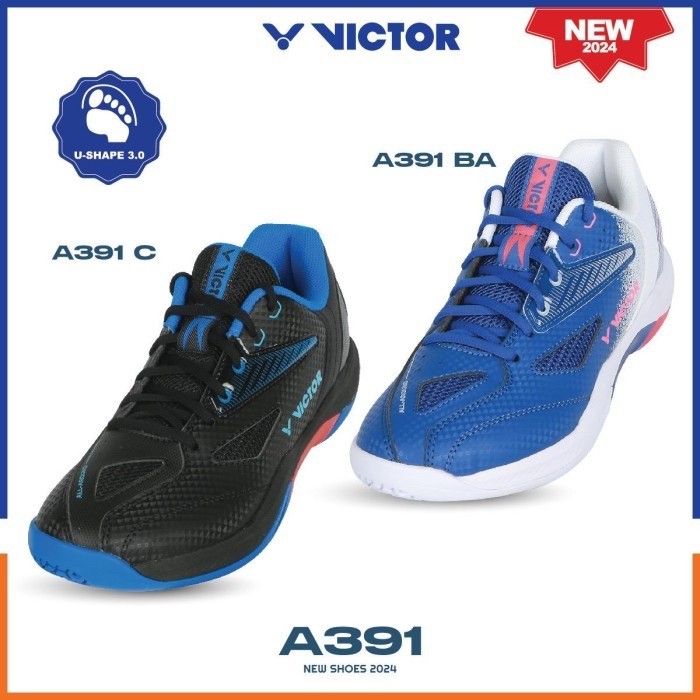 Jual (Sz.41-44) Sepatu Badminton Victor A391 Wide Original | Shopee ...