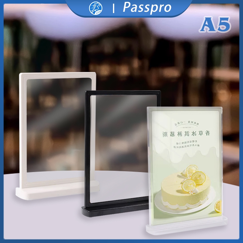 Jual A5 Stand Akrilik Stand Menu Tempat Brosur Holder Menu Sign Holder ...