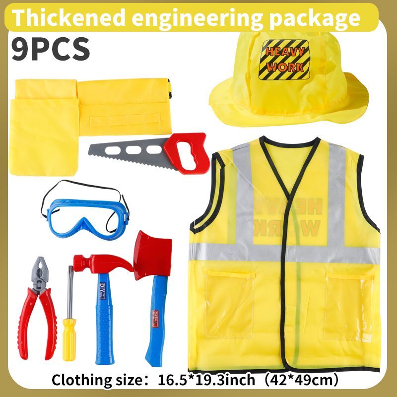 Jual baju kostum pekerja bangunan / construction worker costume cosplay ...